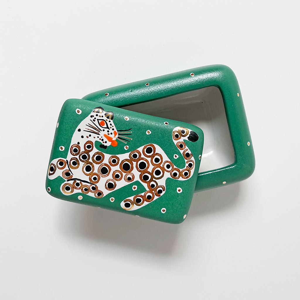 Waylande Gregory Leopard Box Green – PATCH NYC