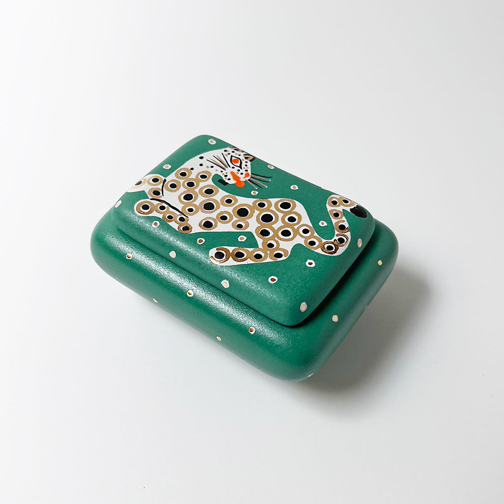 Waylande Gregory Leopard Box Green – PATCH NYC
